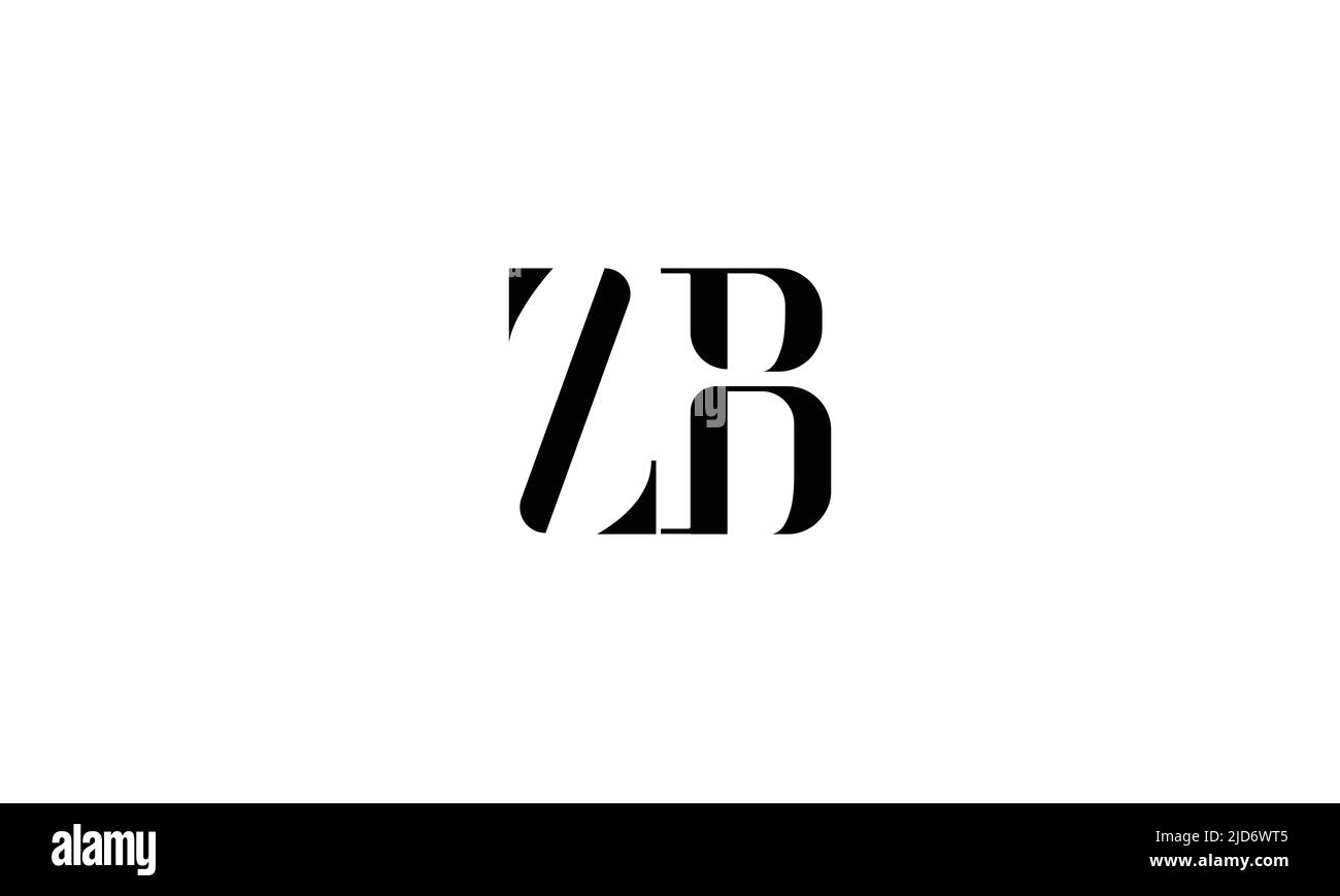 Bz letters logo design Cut Out Stock Images & Pictures - Alamy
