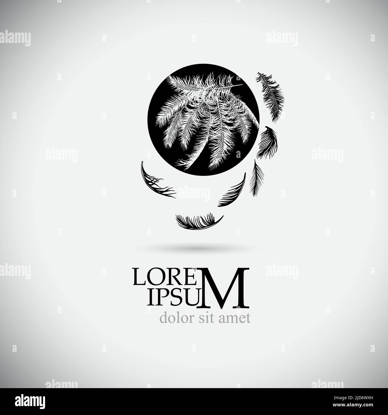 Tropicana black logo. Resort and Spa emblem. Tropical cosmetics. Beauty ...