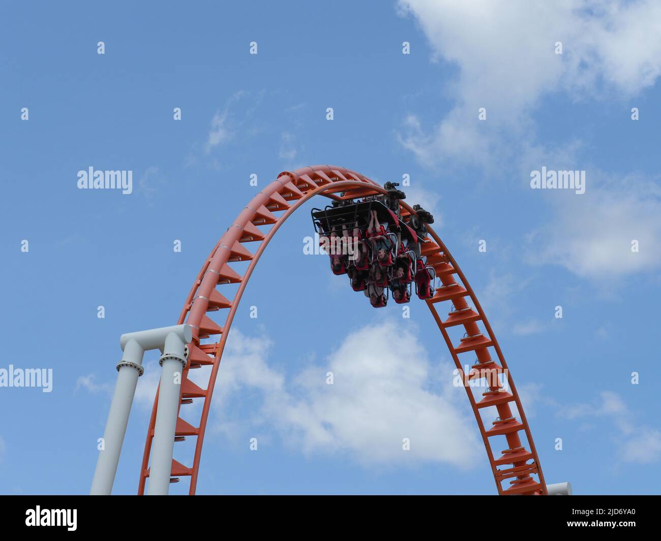 Image of the Thunderbolt roller coaster in Coney Island Stock Photo - Alamy