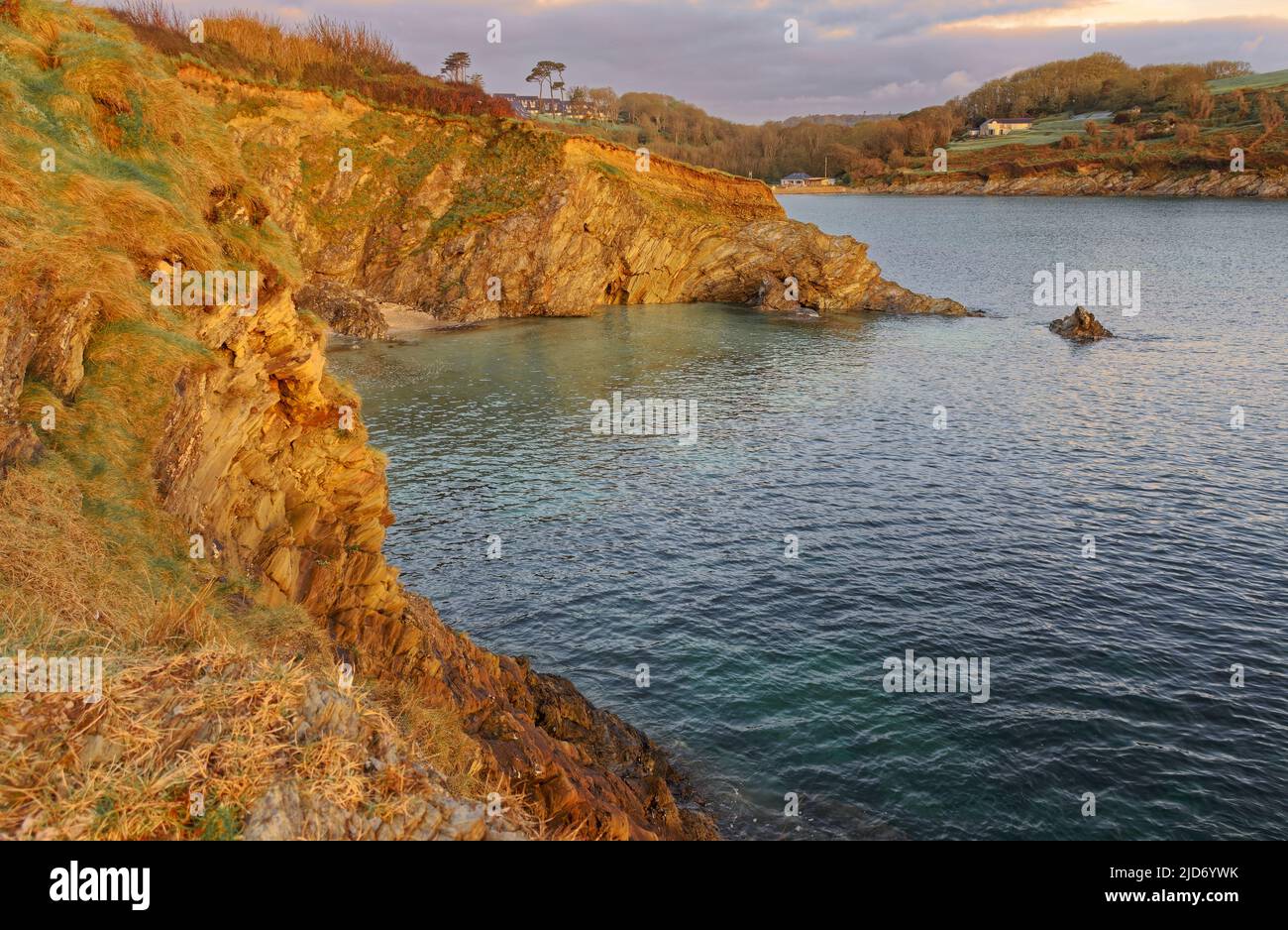 Bream cove Cornwall sunrise Stock Photo - Alamy