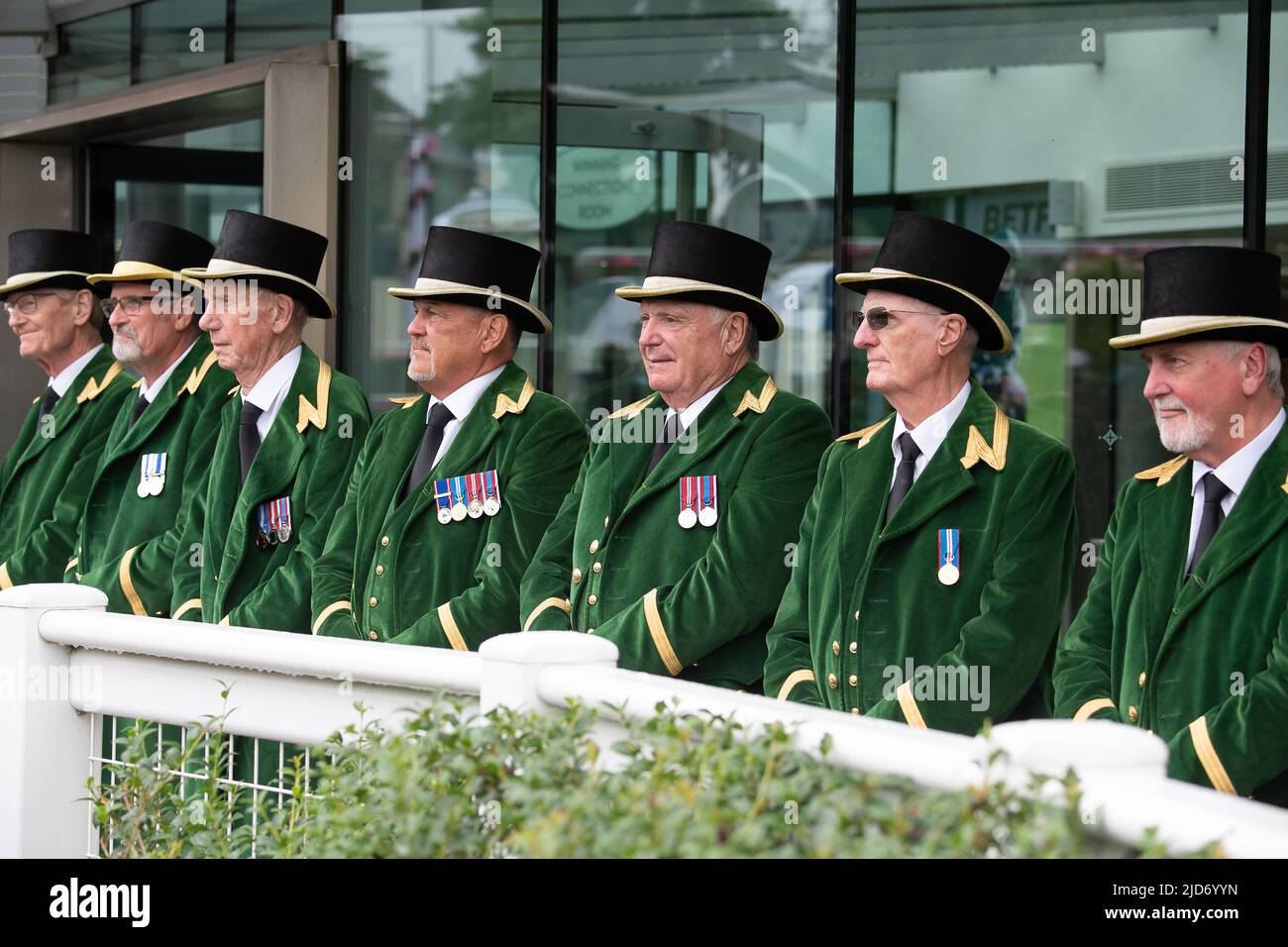 Ascot, Berkshire, UK. 18th June, 2022. The Ascot Greencoats. Greencoats ...