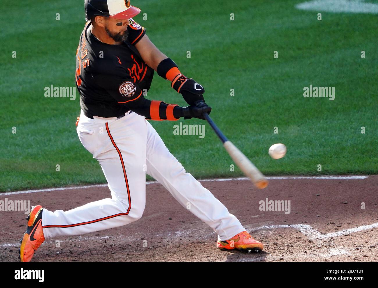 BALTIMORE, MD - JUNE 18: Baltimore Orioles catcher Robinson Chirinos ...