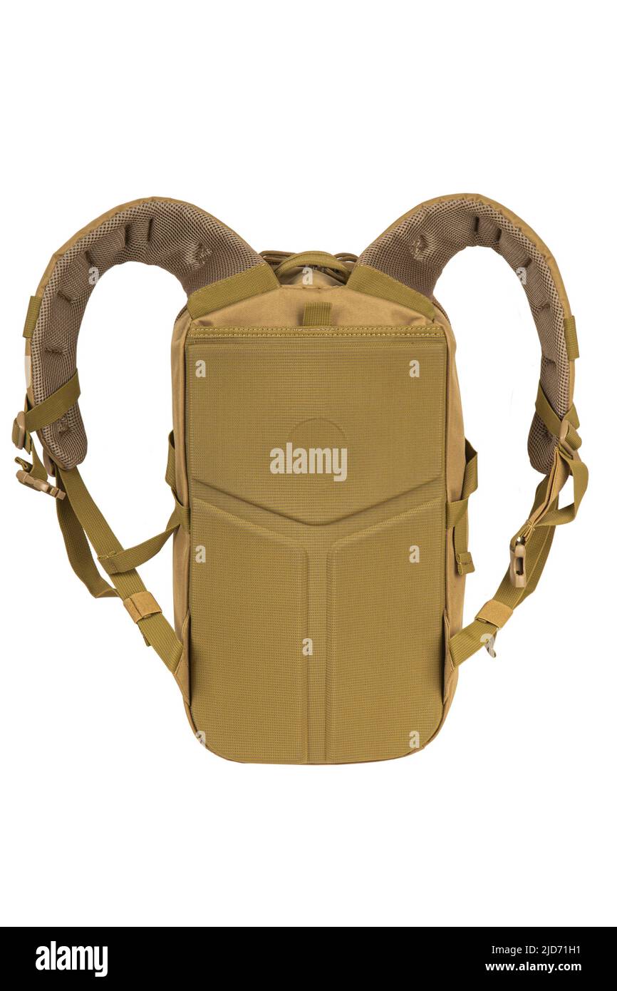 Modern tactical backpack with zippers and additional pockets. Large ...