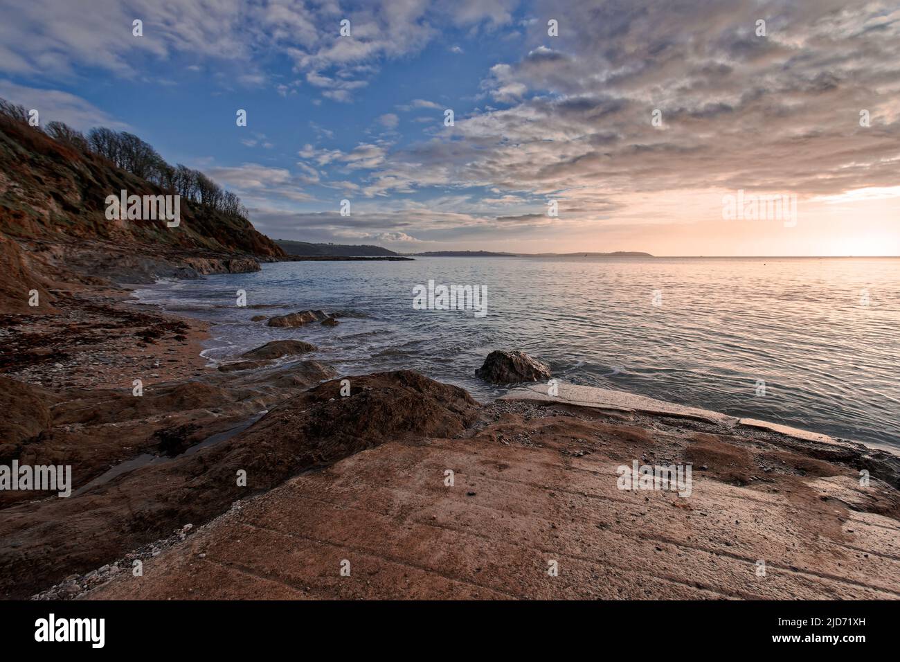 Bream cove Cornwall sunrise Stock Photo - Alamy