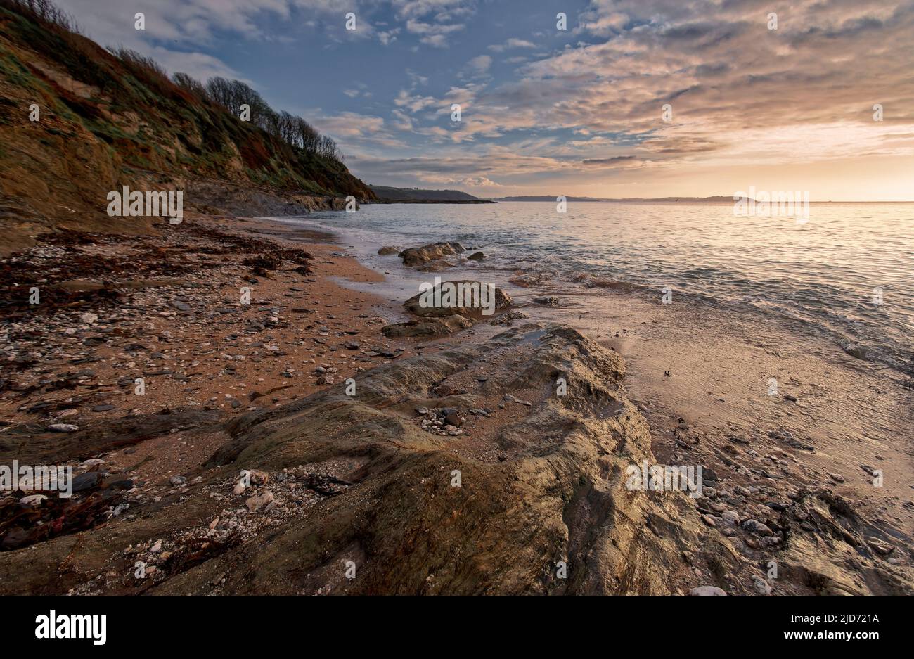 Bream cove Cornwall sunrise Stock Photo - Alamy