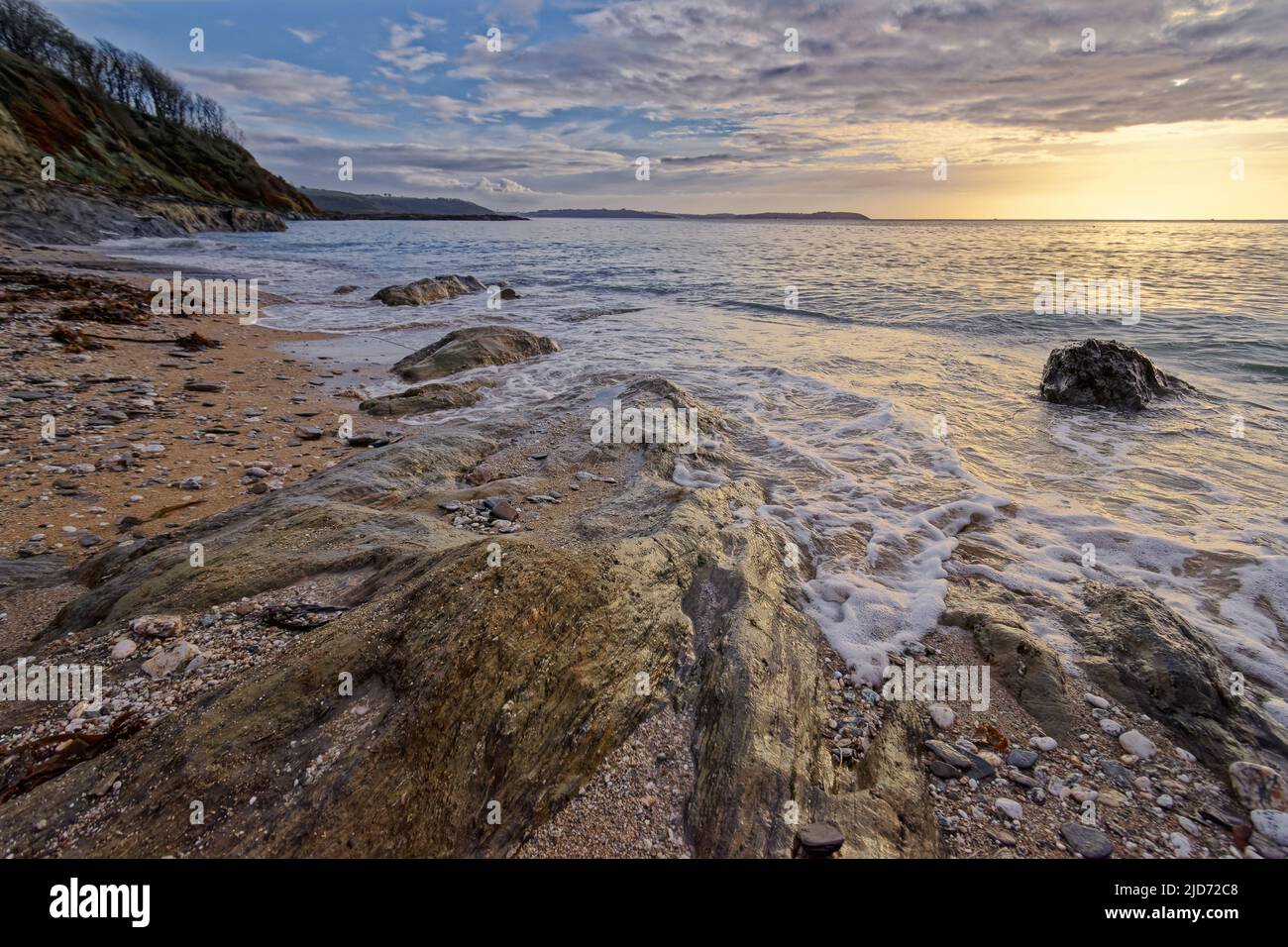 Bream cove Cornwall sunrise Stock Photo - Alamy