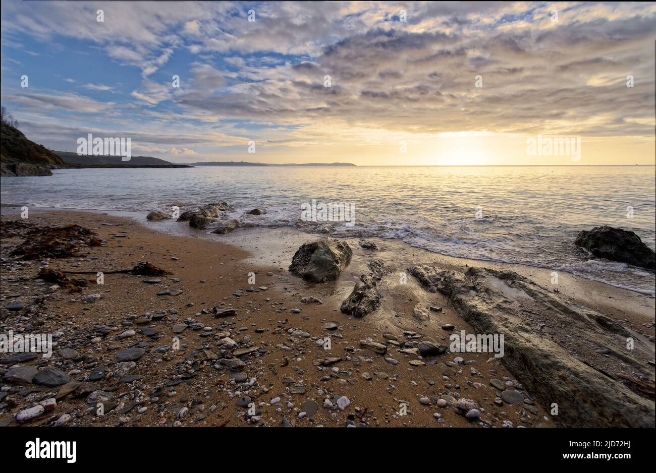 Bream cove Cornwall sunrise Stock Photo - Alamy