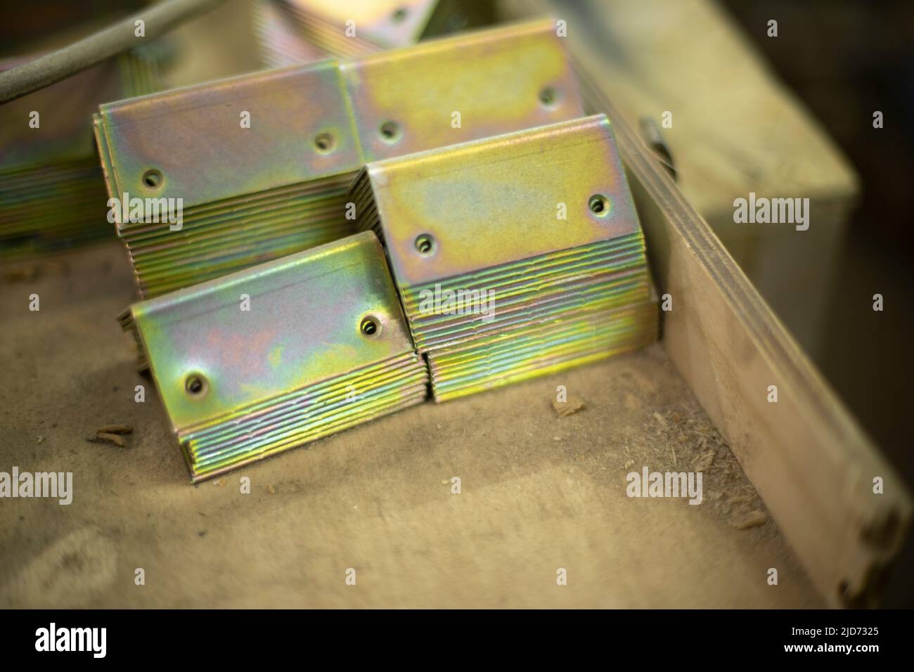 Steel parts. Fasteners for bolts. Steel heels. Metal upholstery Stock ...