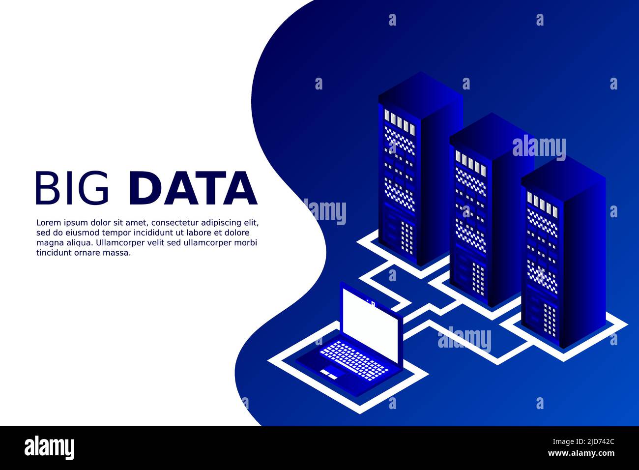 Isometric server equipment. Vector illustration Stock Vector Image ...