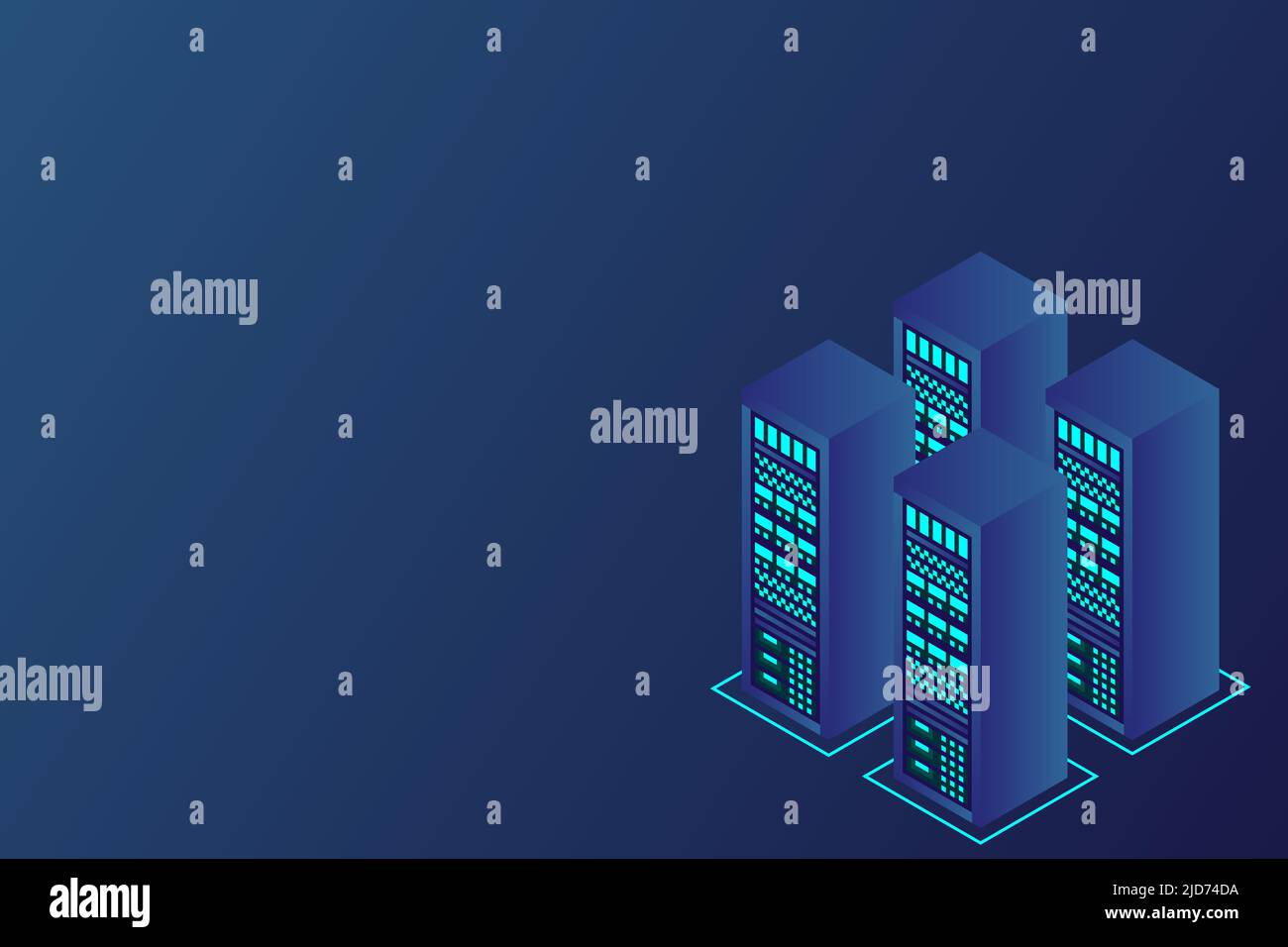 Mainframe, powered server, high technology concept, data center, cloud ...