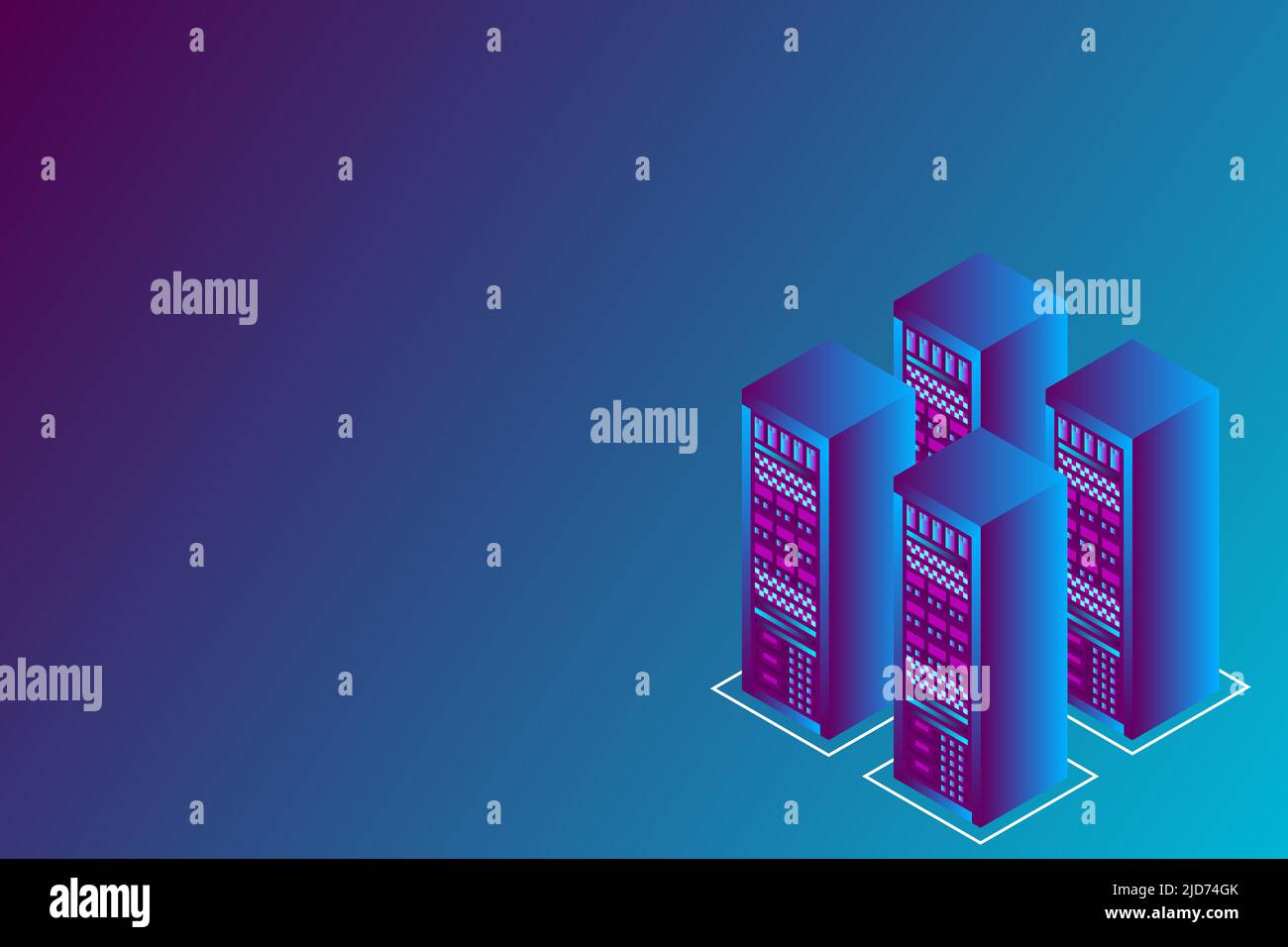 Mainframe, powered server, high technology concept, data center, cloud ...