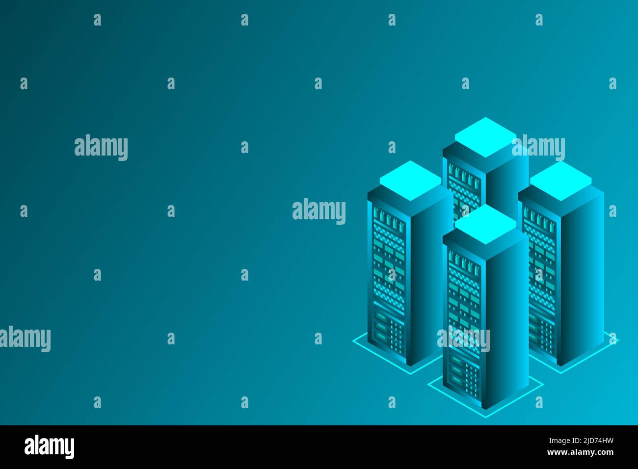 Mainframe, powered server, high technology concept, data center, cloud ...