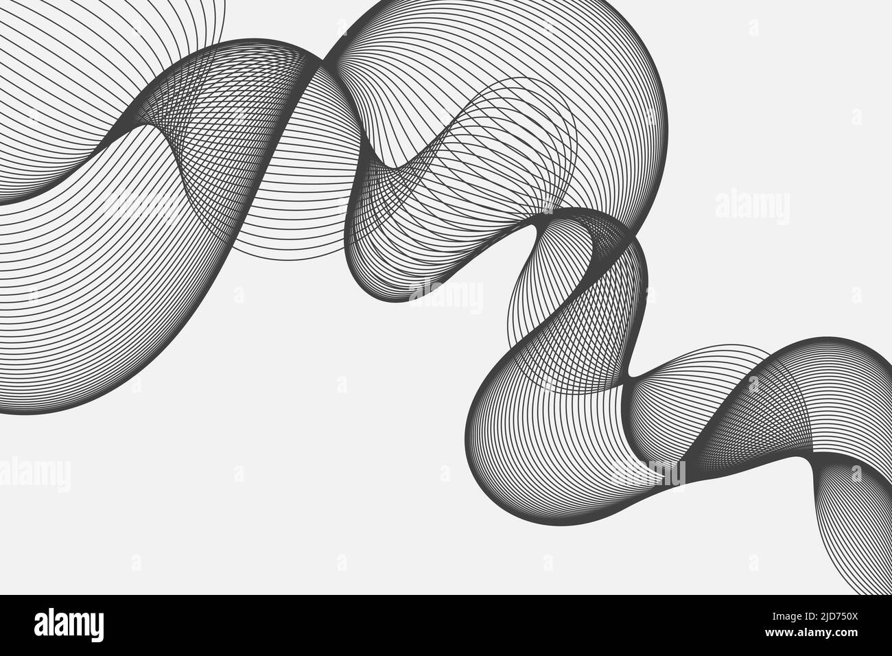 Abstract wave element for design. Digital frequency track equalizer. Stylized line art ...