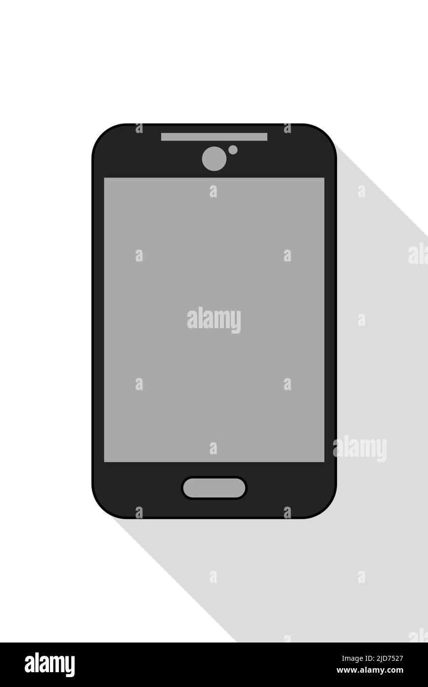 modern smartphone on white background. Vector illustrator Stock Vector ...