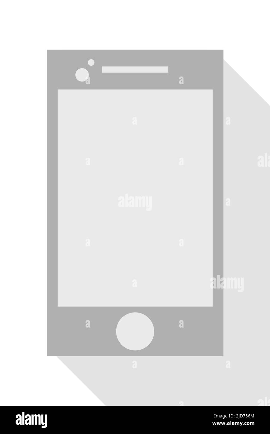 modern smartphone on white background. Vector illustrator Stock Vector ...