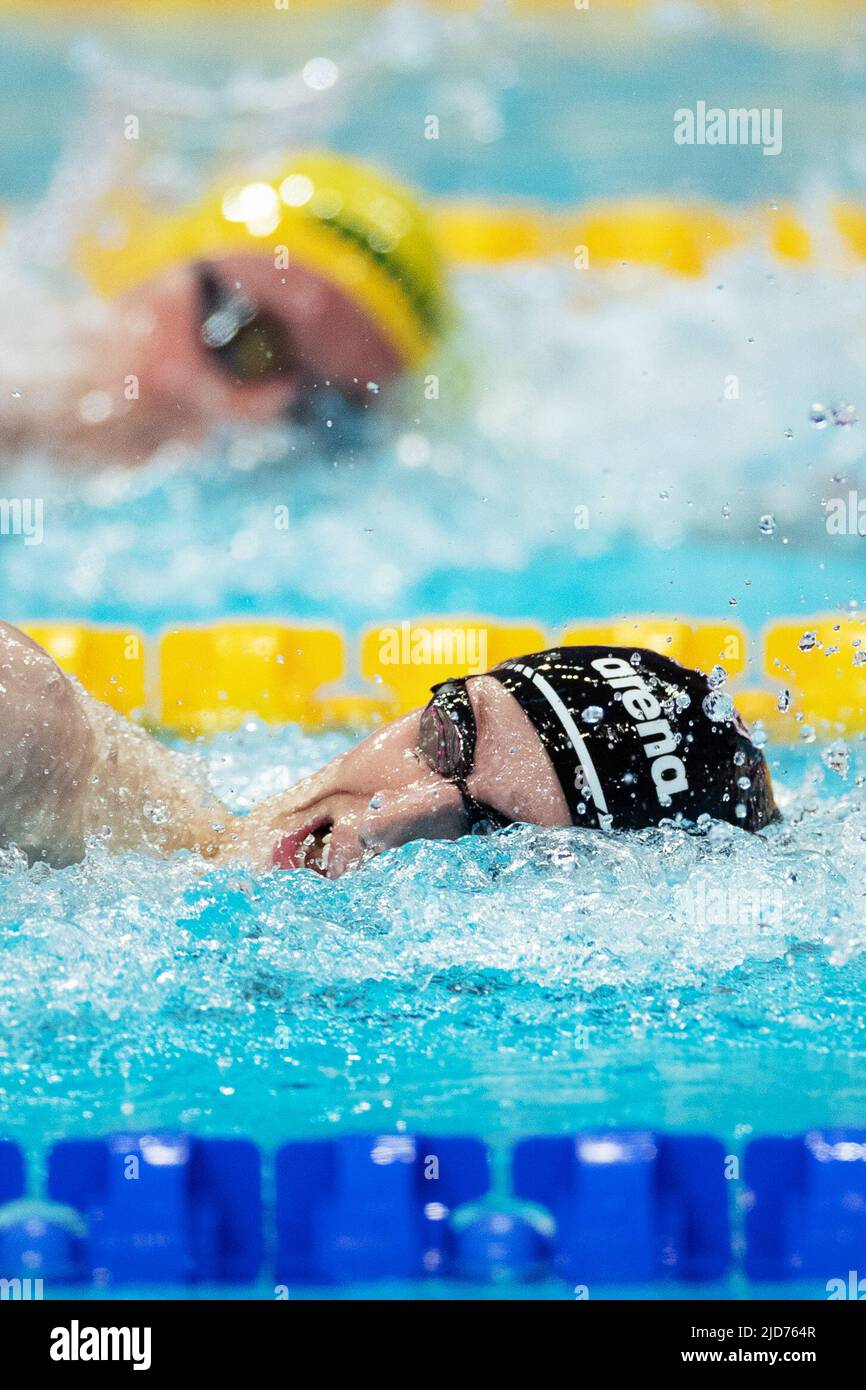 Budapest. 18th June, 2022. Silver medalist Lukas Martens of Germany ...
