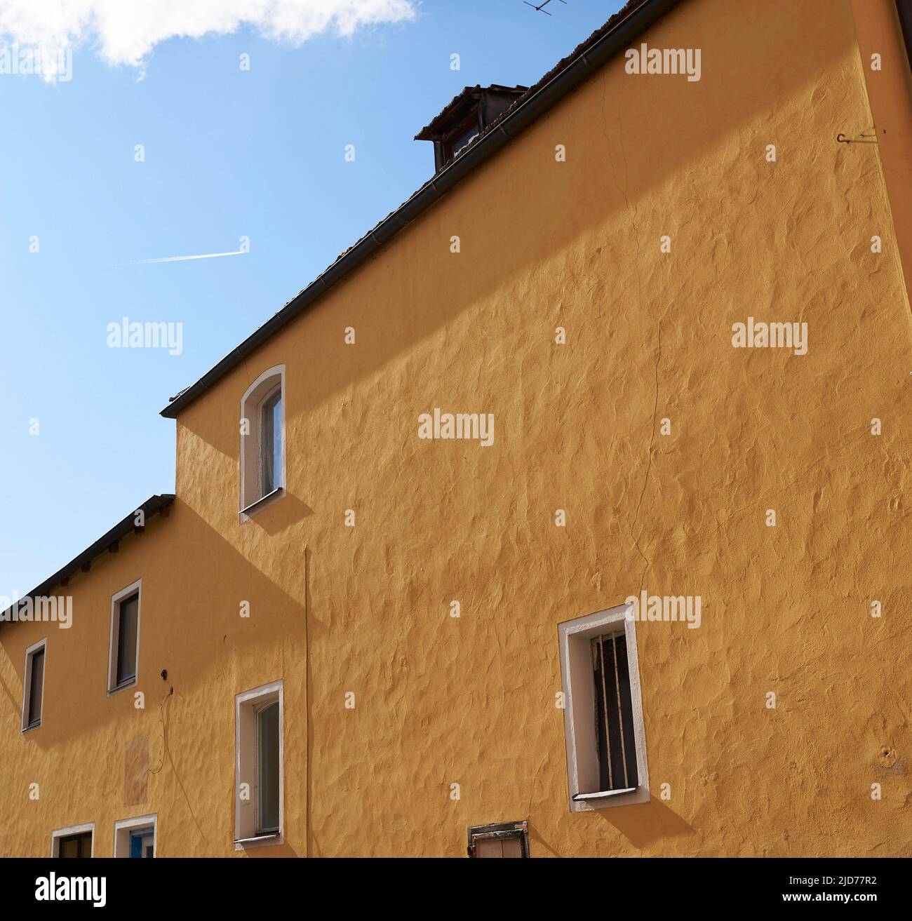 Yellow wall in Germany Stock Photo - Alamy