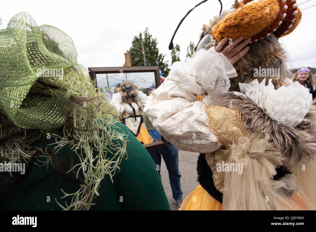 Seattle, Washington, USA. 18th June, 2022. Norma Baum, dressed as a ...