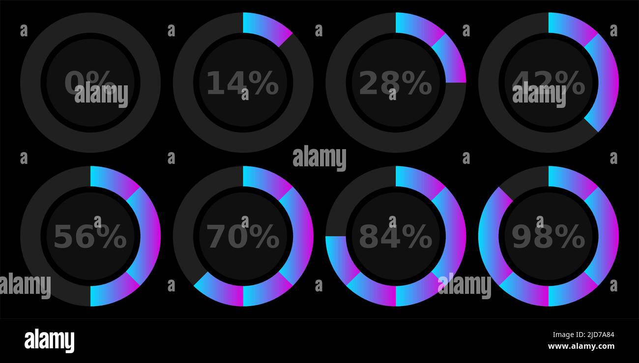 Abstract composition. Loading bar element icon. Creative web design download timer. Users ...