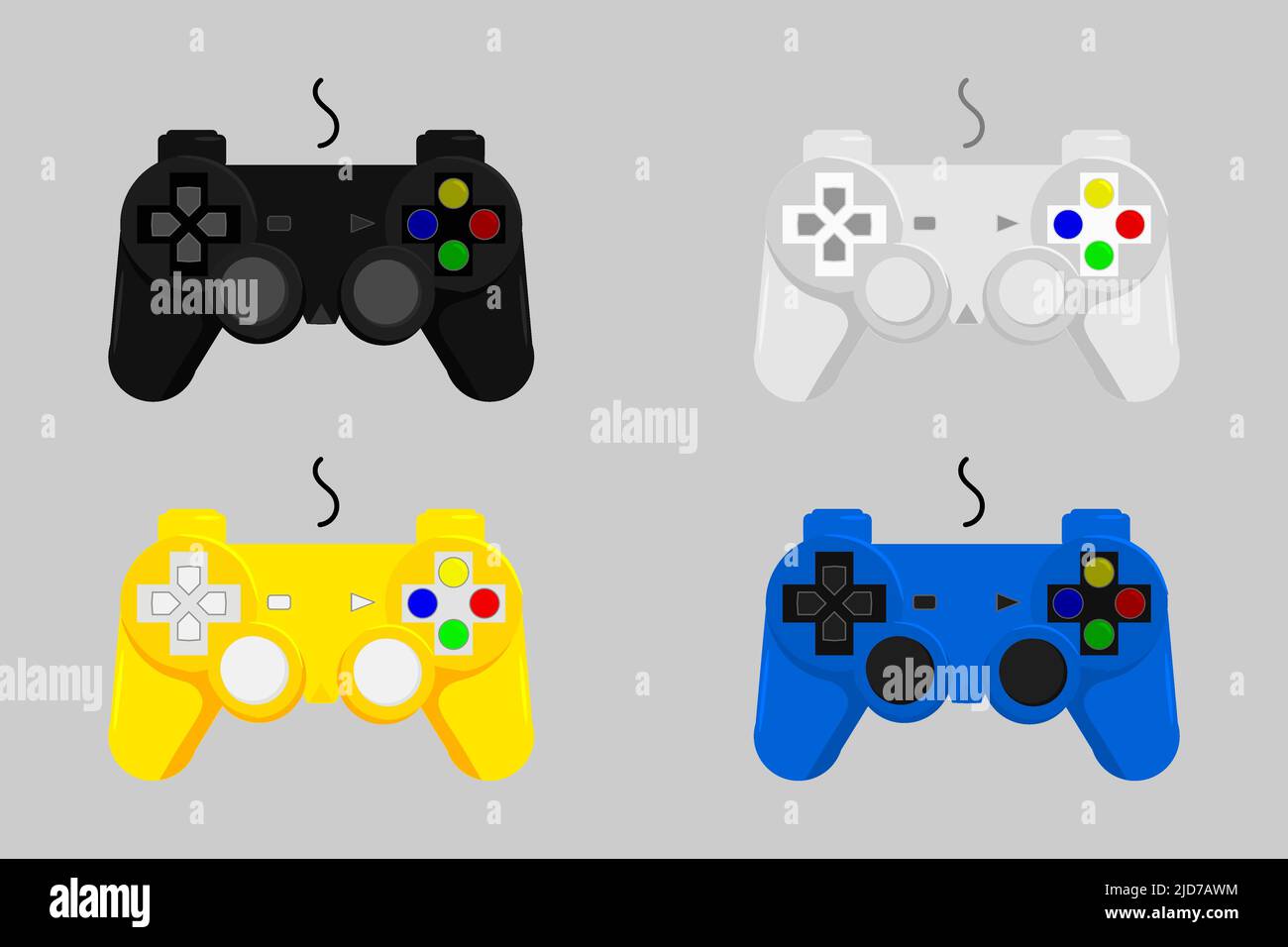 Vector Joystick game controller. Gamepad Vector Illustration. Video ...