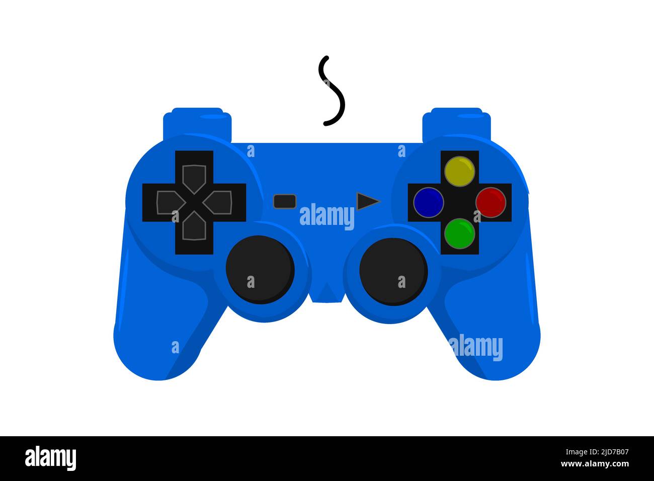 Vector Joystick game controller. Gamepad Vector Illustration. Video Game Stick Illustration ...