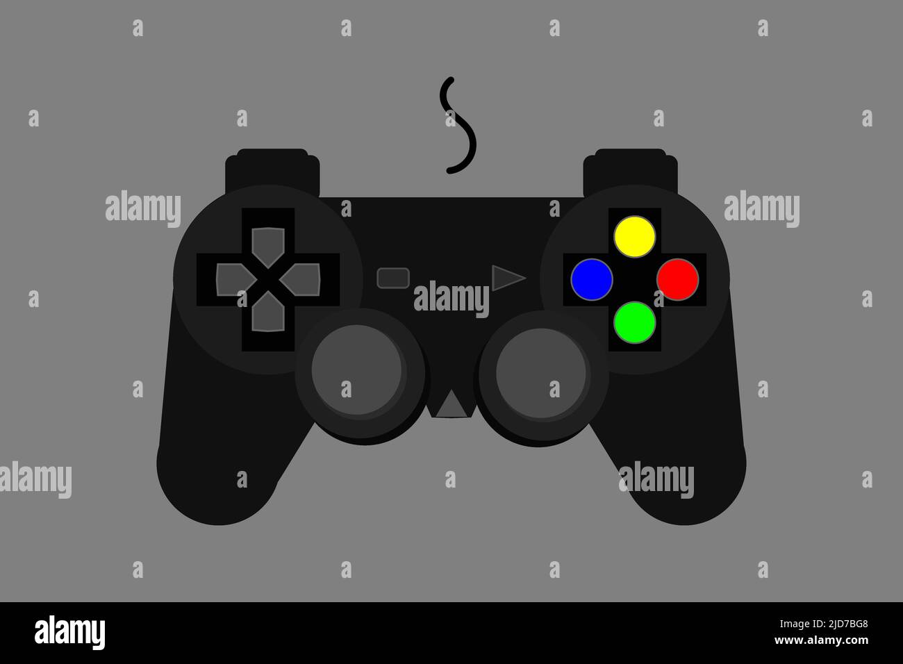 Vector Joystick game controller. Gamepad Vector Illustration. Video Game Stick Illustration ...