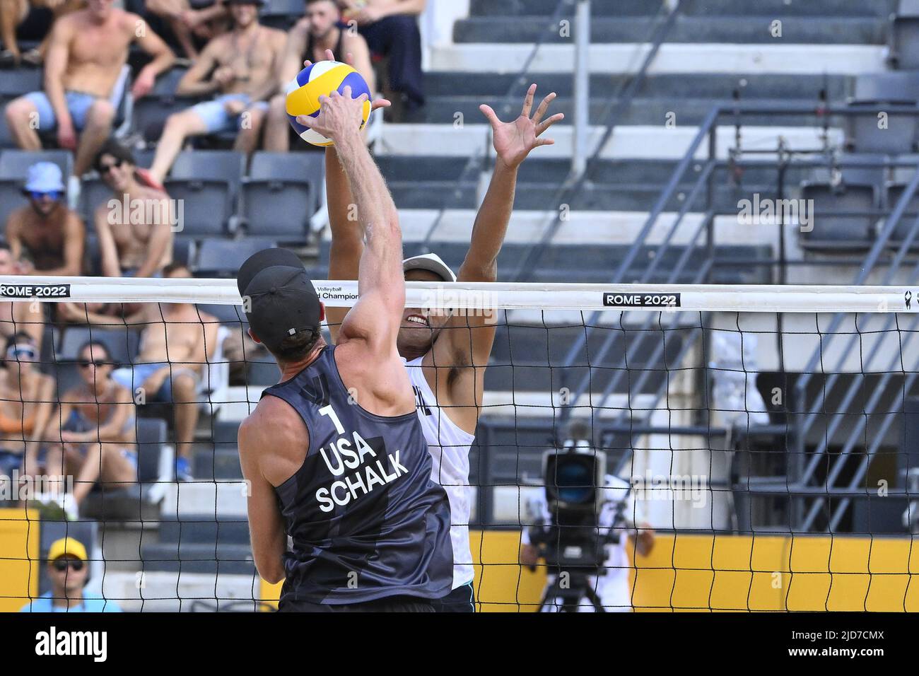 Rome, Italy. 18th June, 2022. Renato/Vitor Felipe (BRA) vs Shalk ...