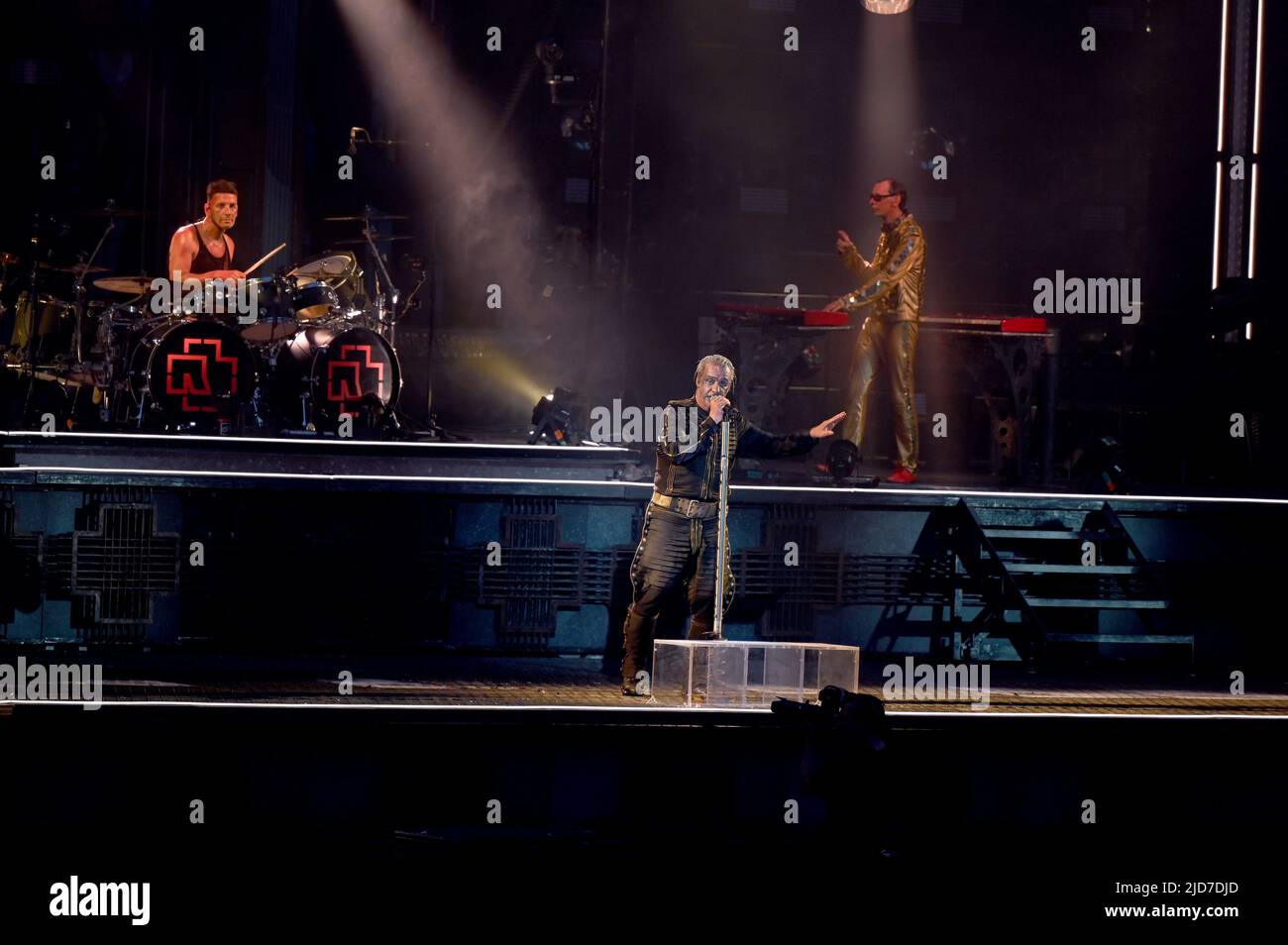 Duesseldorf, Germany. 18th June, 2022. Rammstein lead singer Till ...