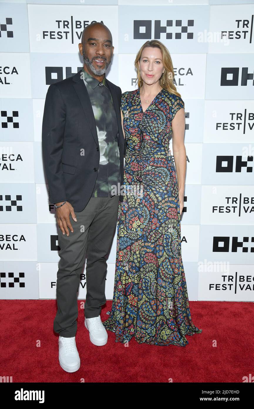 New York, USA. 18th June, 2022. (L-R) Producer Mike Jackson and ...