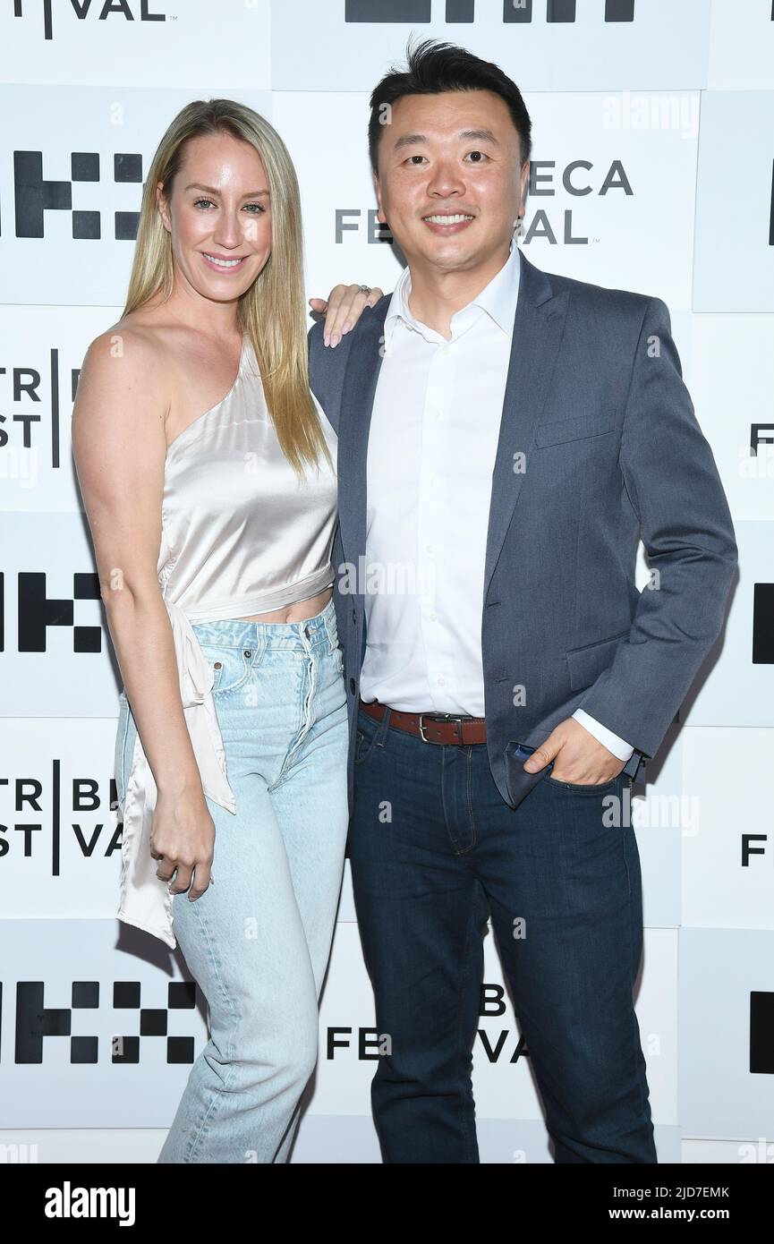 (L-R) Mimi Rode and Executive Producer Tim Lee attend the "Loudmouth" Premiere during 2022 ...