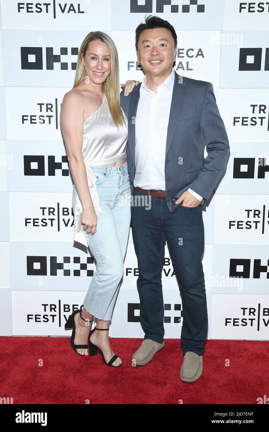 (L-R) Mimi Rode and Executive Producer Tim Lee attend the "Loudmouth" Premiere during 2022 ...