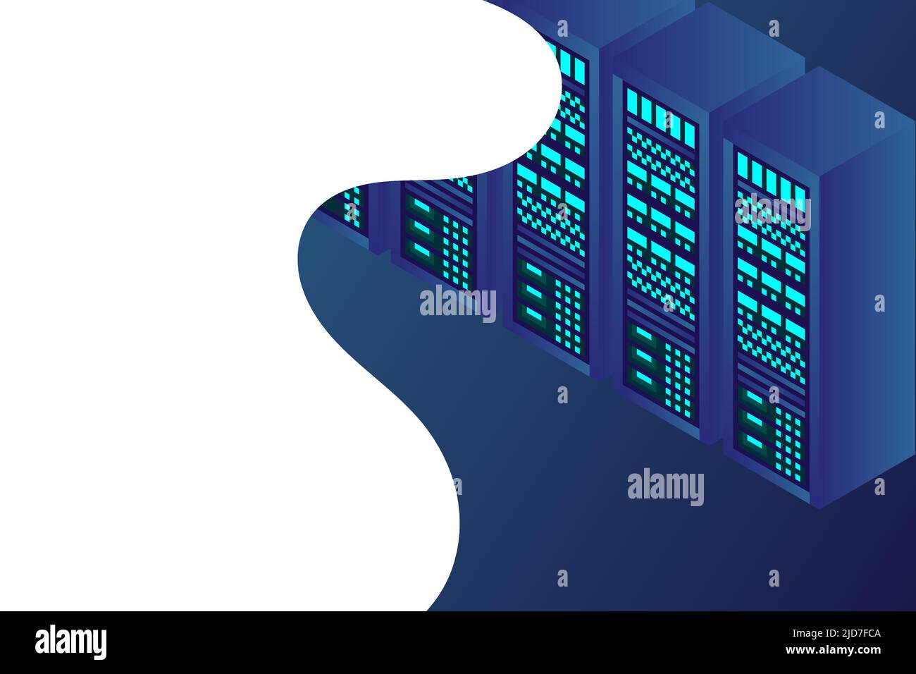 Isometric server equipment. Vector illustration Stock Vector Image ...