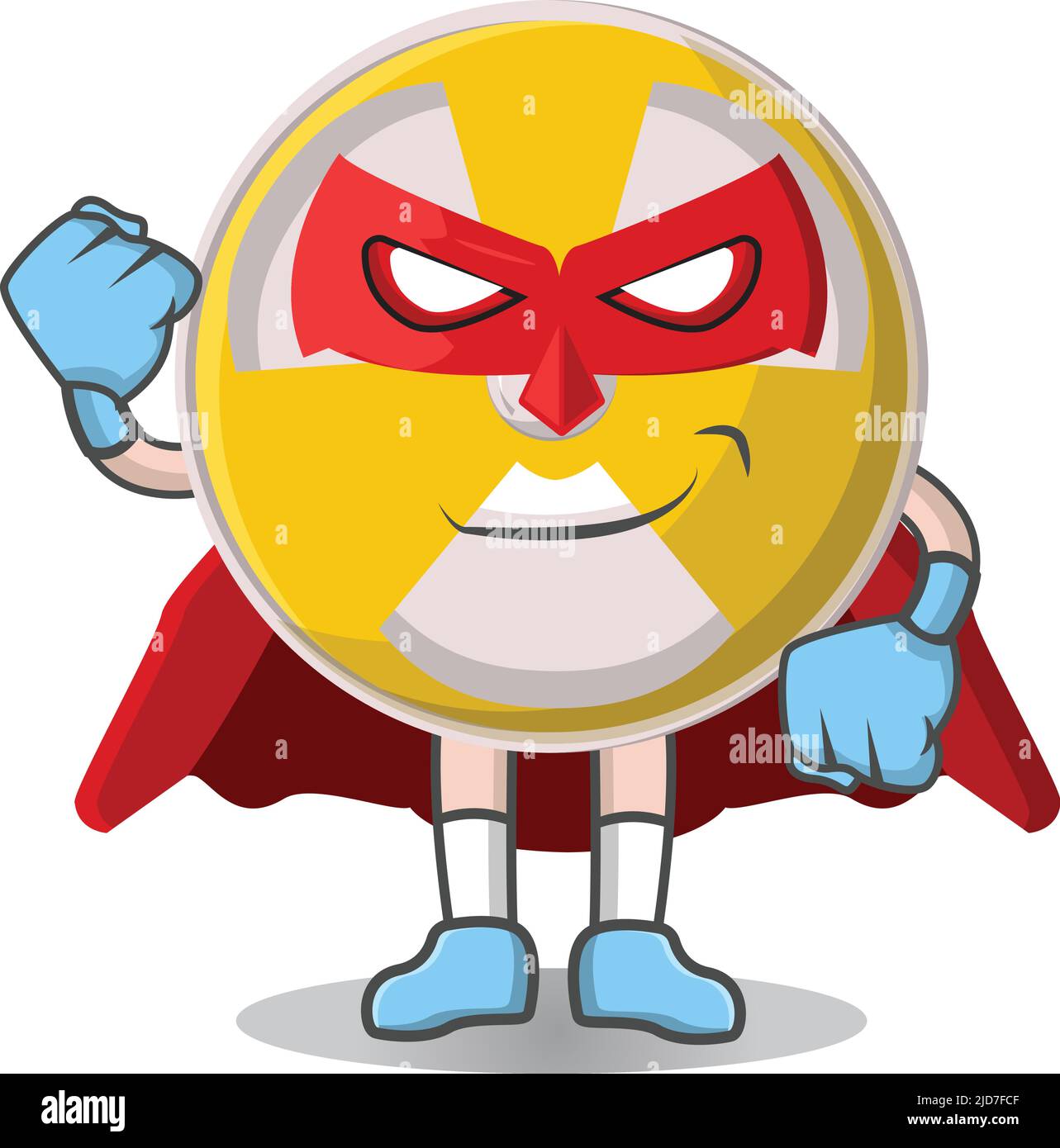 Radioactive cute superhero design character, design vector illustrator ...