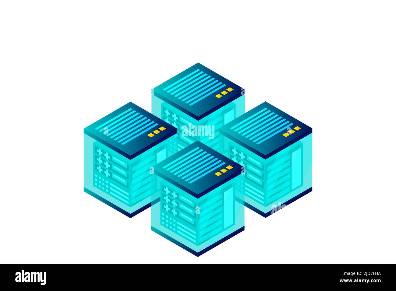 High tech server room Cut Out Stock Images & Pictures - Alamy