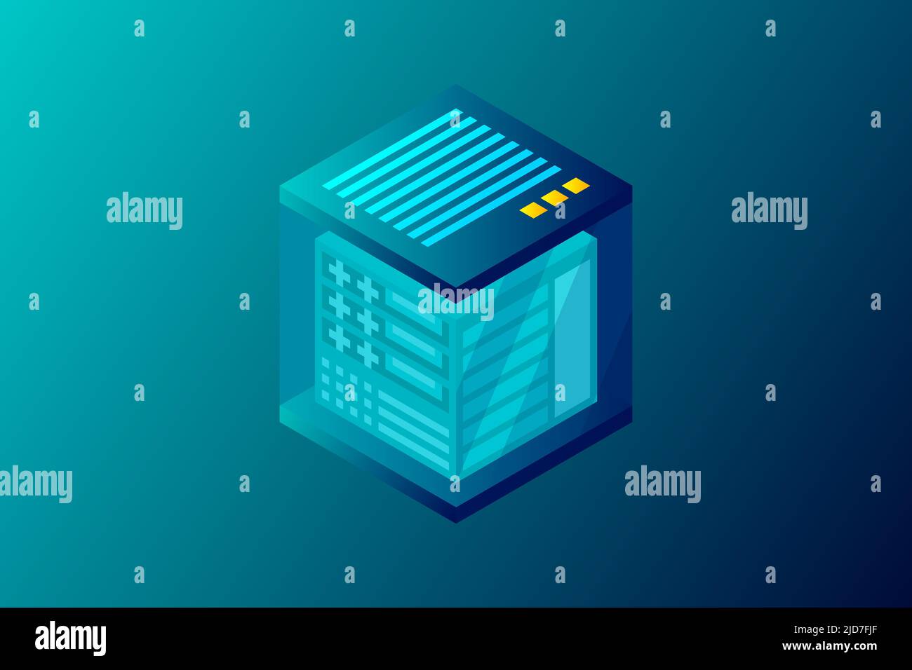 Mainframe, powered server, high technology concept, data center, cloud ...