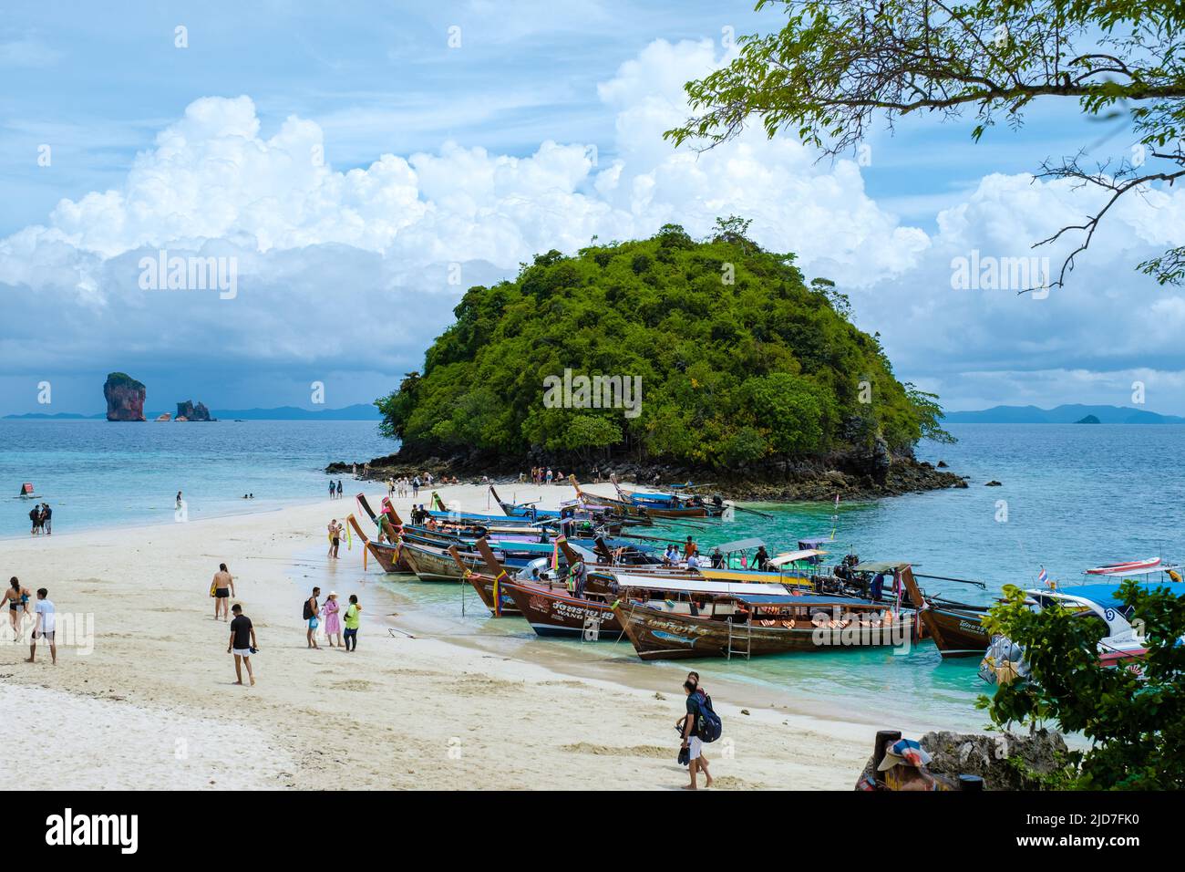 Koh Poda Island Thailand Krabi. June 2022, beautiful tropical beach on ...