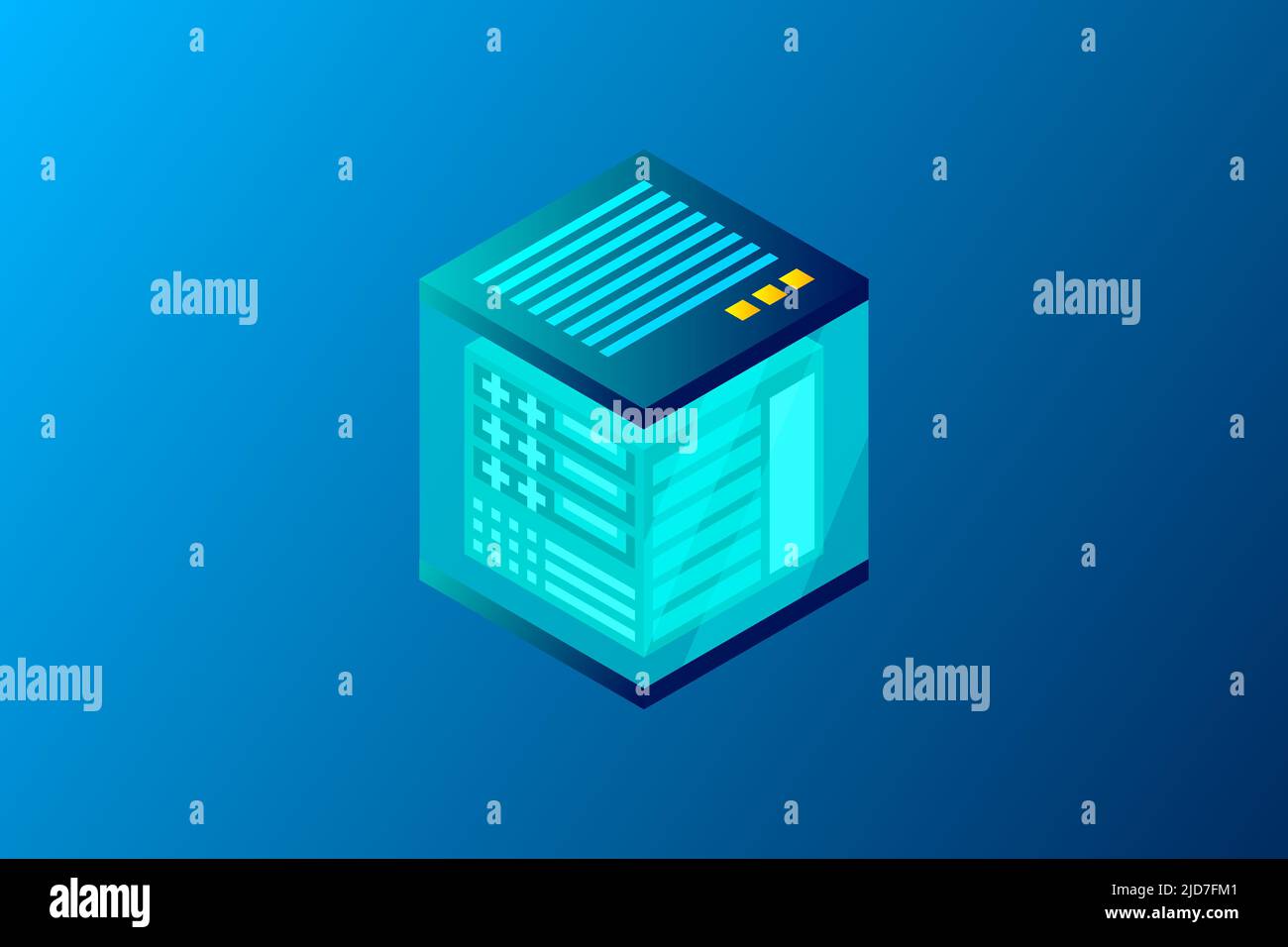 Mainframe, powered server, high technology concept, data center, cloud ...