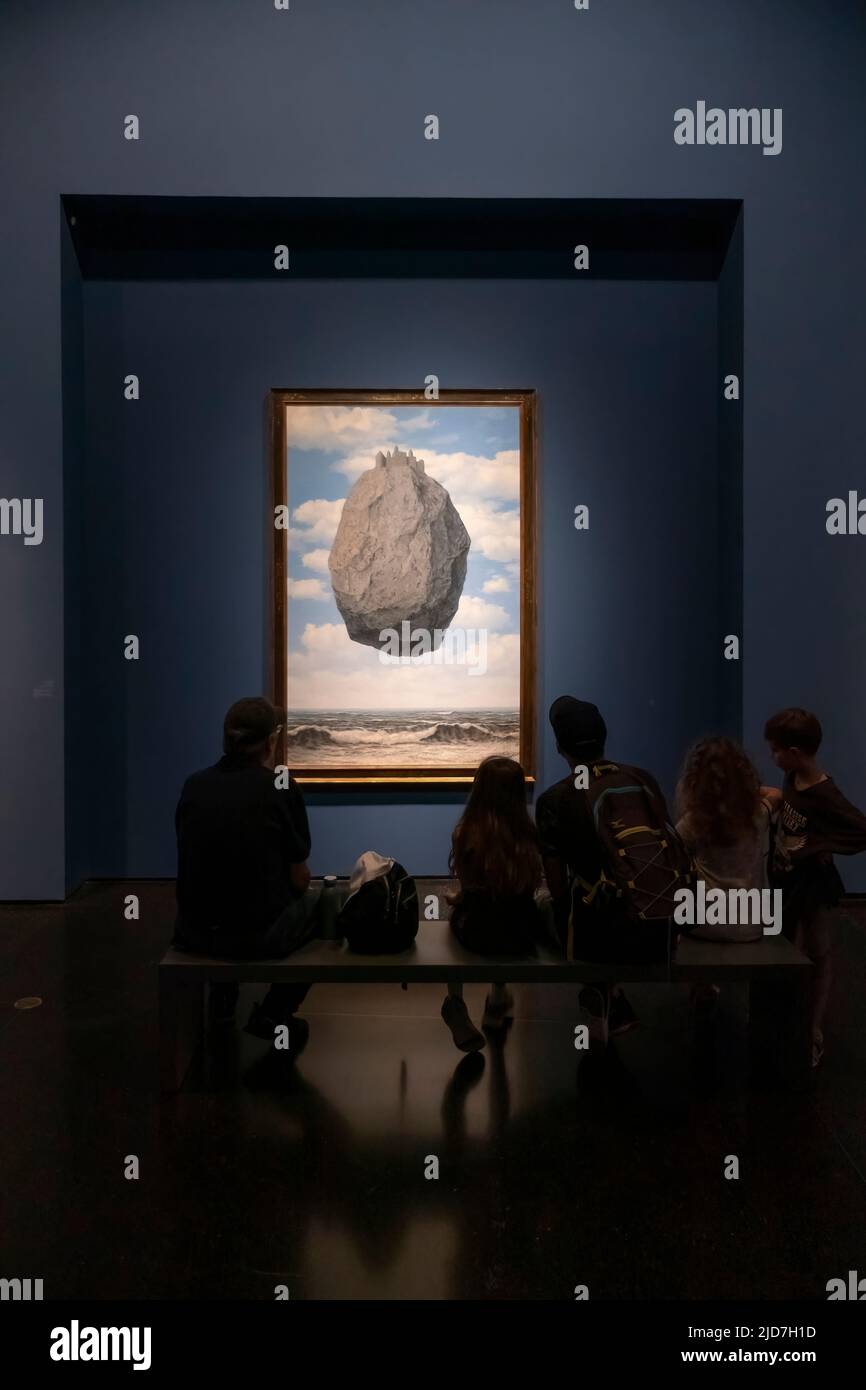 The castle of the pyrenees magritte hi-res stock photography and images ...