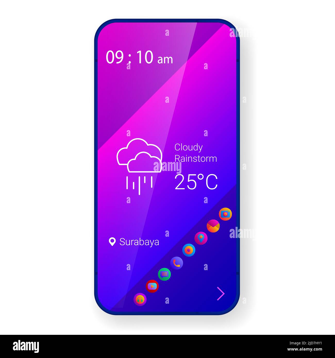 custom home screen user interface Stock Vector Image & Art - Alamy