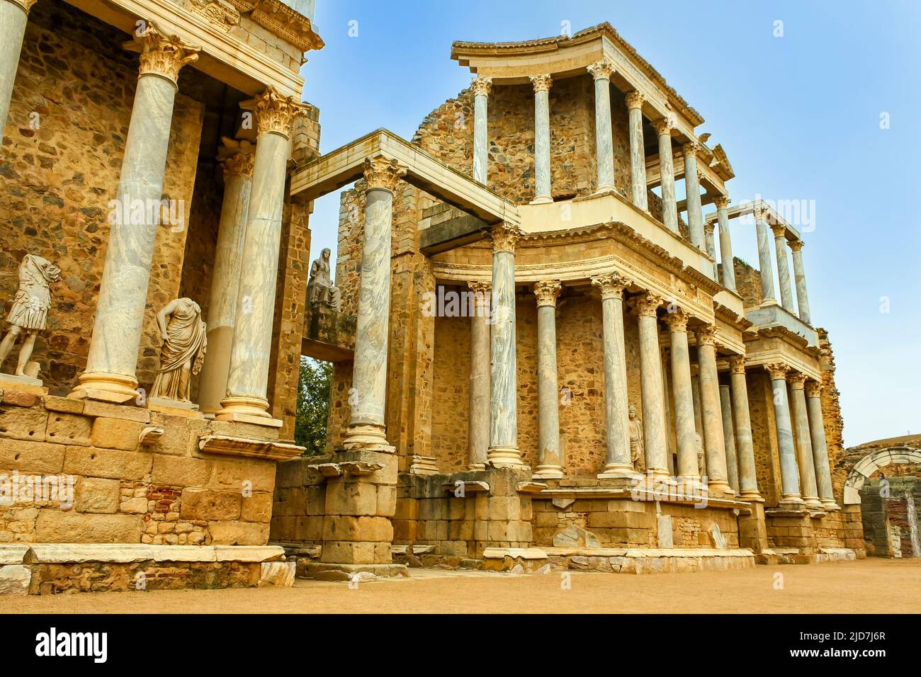 Statue in roman theatre merida hi-res stock photography and images - Alamy