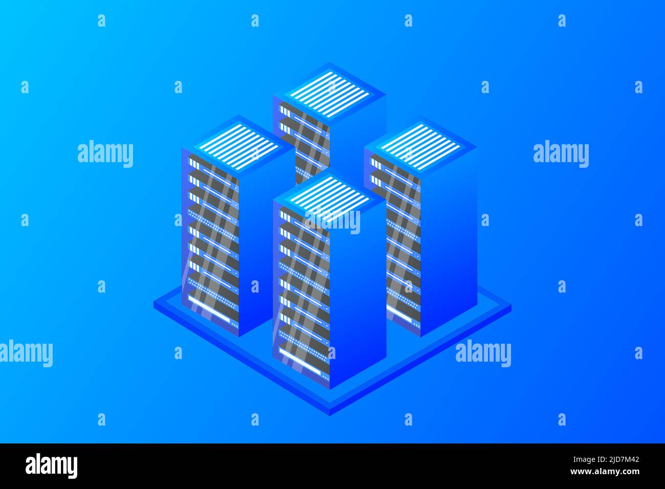 Mainframe, powered server, high technology concept, data center, cloud ...