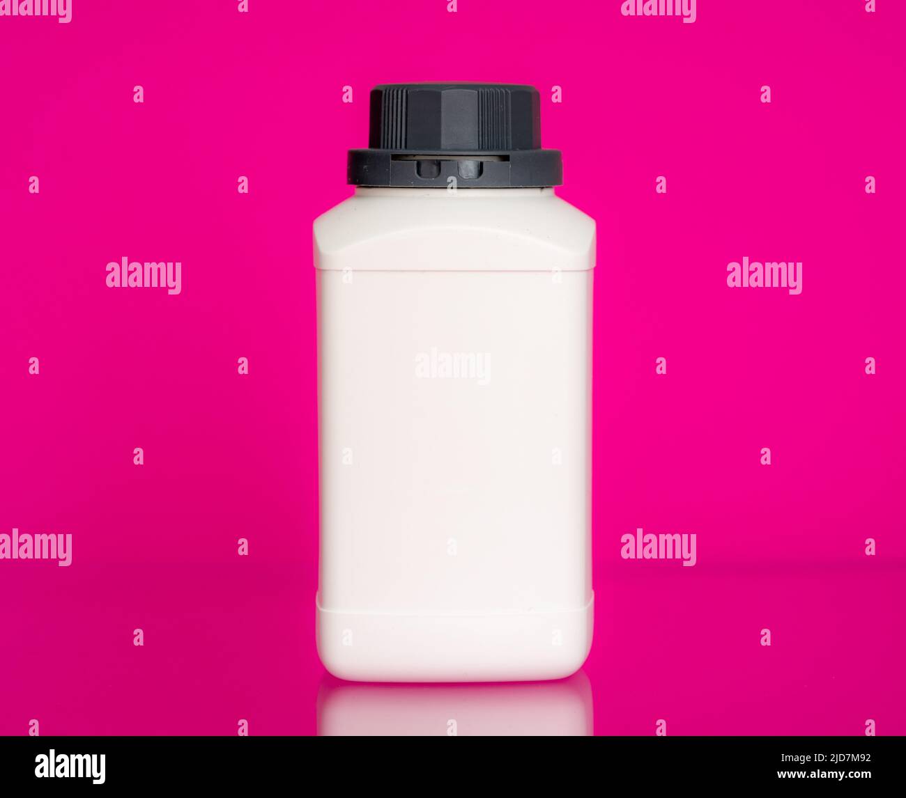 laboratory plastic bottle for chemical elements and substances with ...