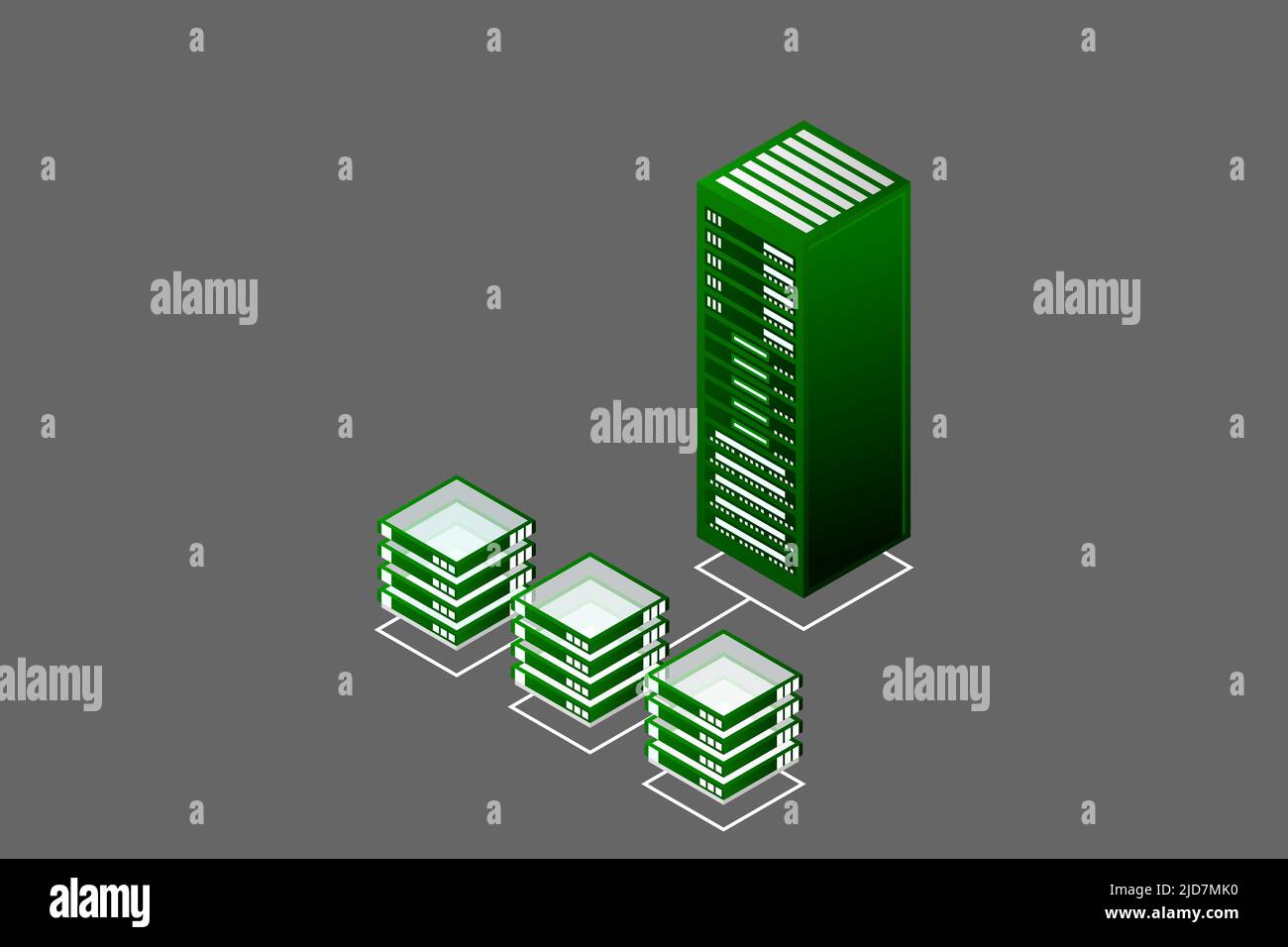 Mainframe, powered server, high technology concept, data center, cloud ...