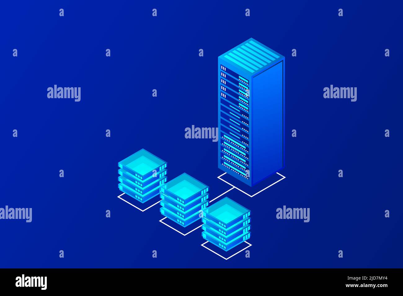 Mainframe, powered server, high technology concept, data center, cloud ...