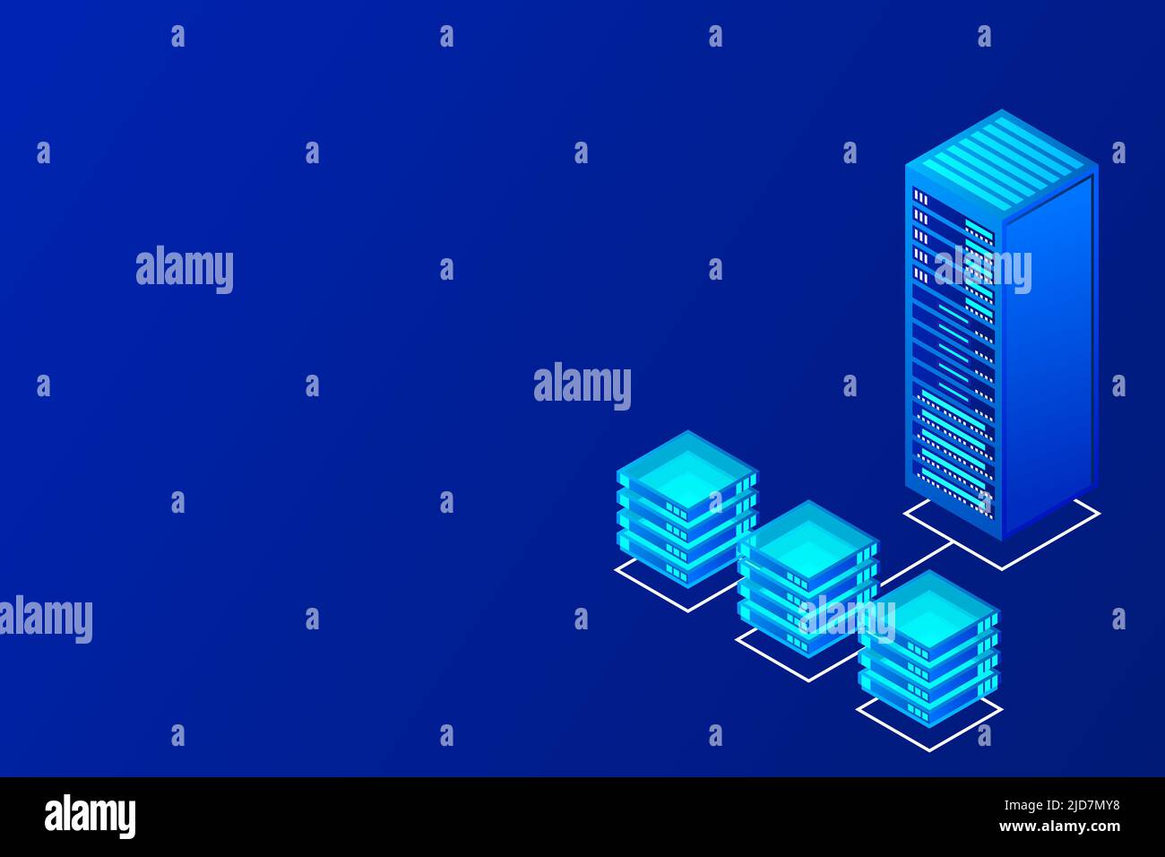 Mainframe, powered server, high technology concept, data center, cloud ...