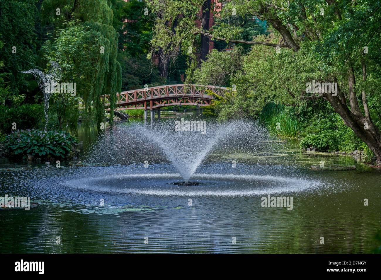 Botanical gardens in the spring Wroclaw Lower Silesia Poland Stock ...