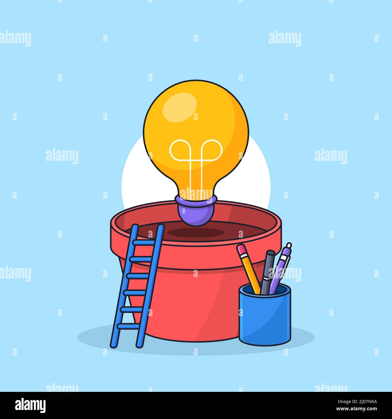 School tools on bright Stock Vector Images - Alamy