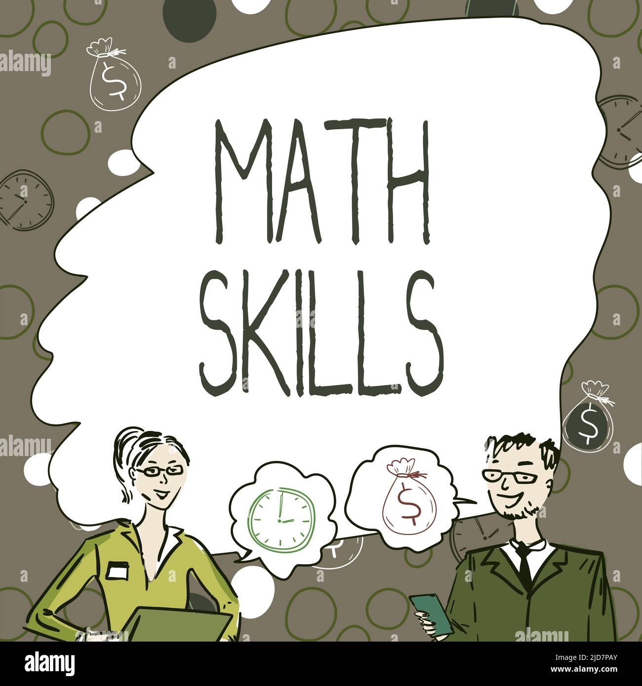 Text sign showing Math Skills. Business showcase starting to learn how ...