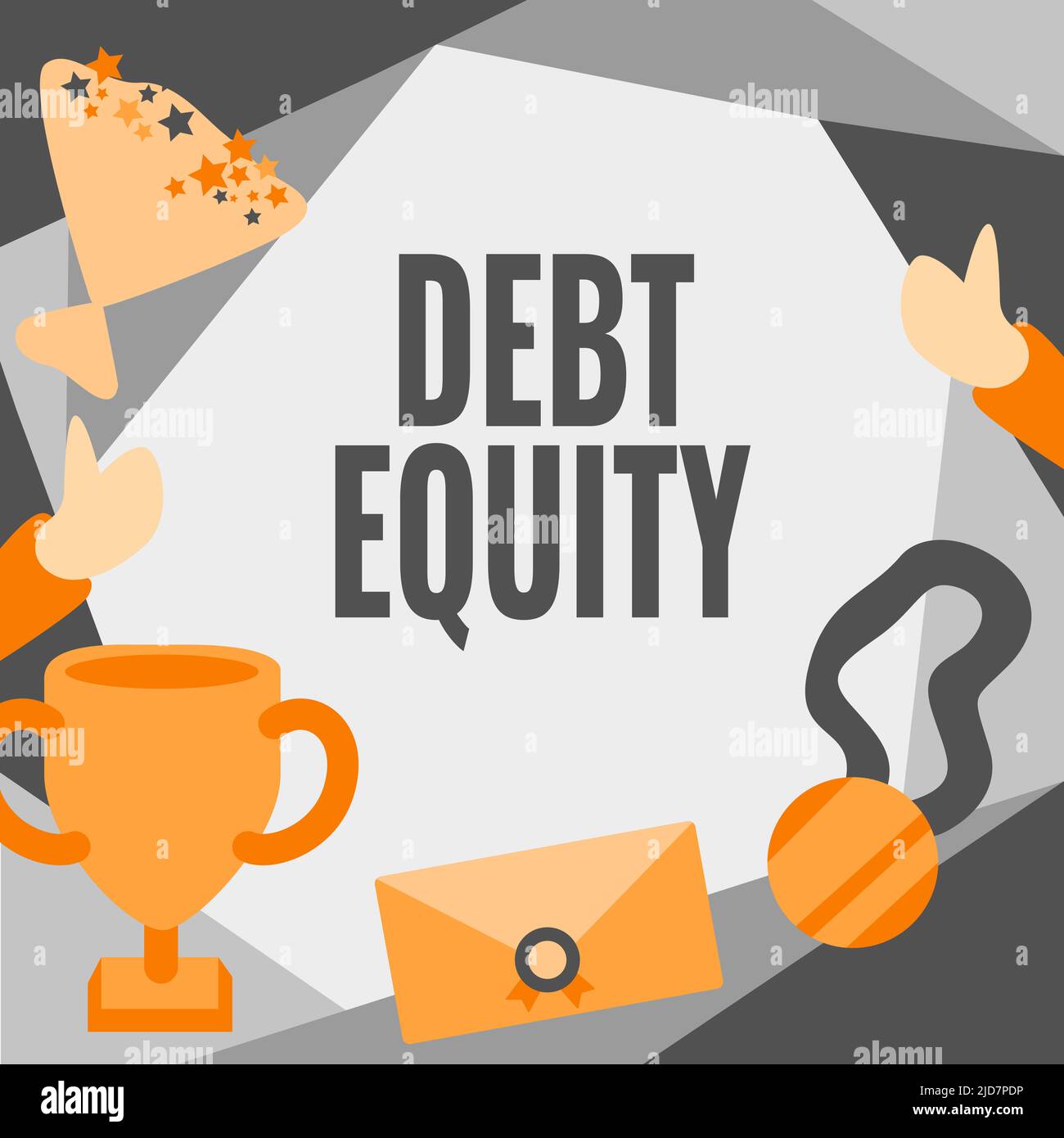 Sign displaying Debt Equity. Word for dividing companys total ...