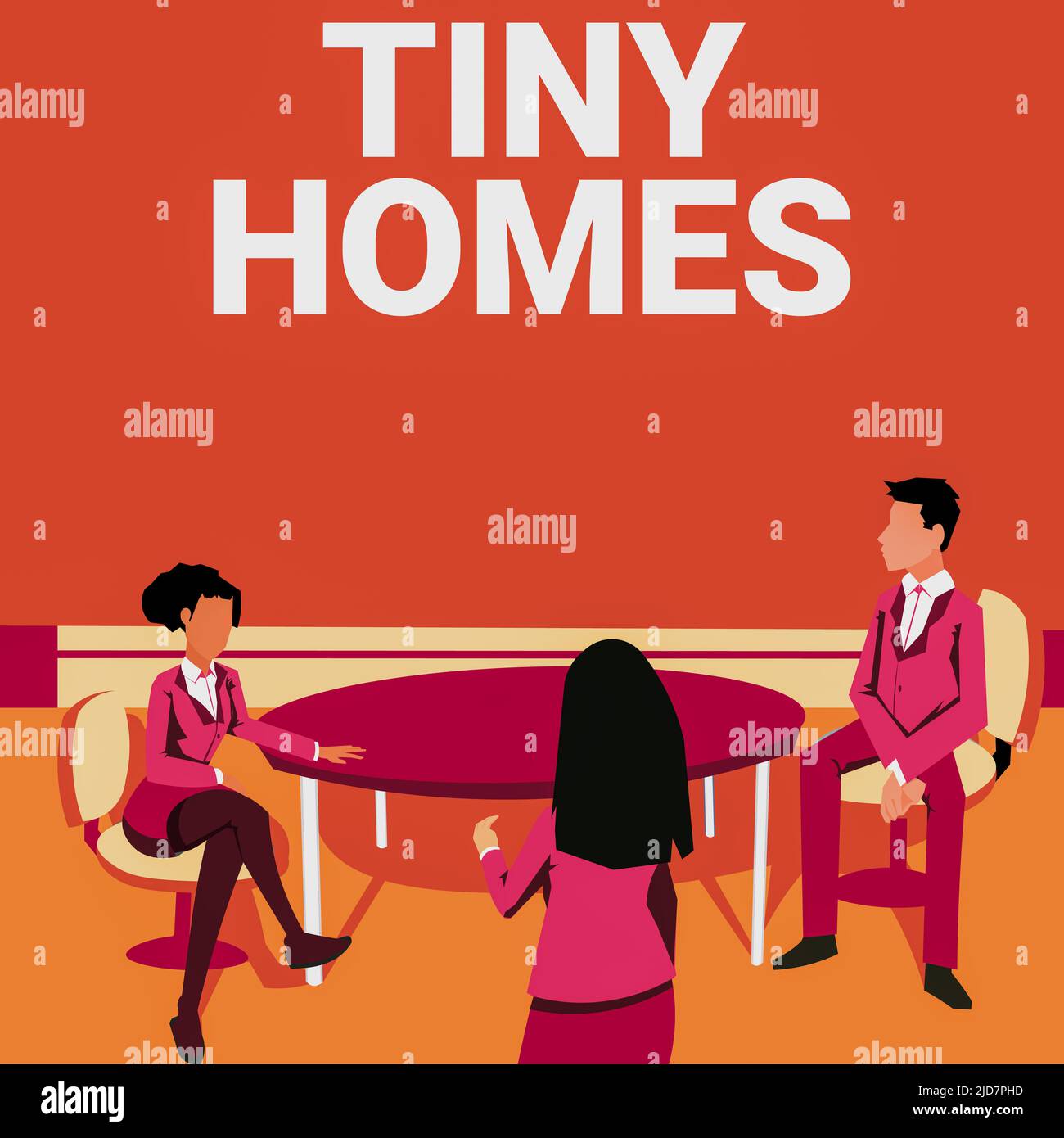 Hand writing sign Tiny Homes. Word Written on houses contain one room ...